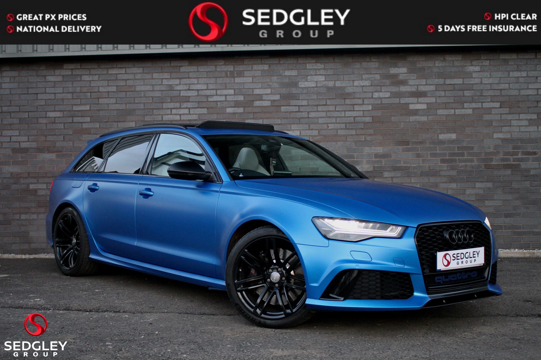 2016 Audi RS6 Avant 4.0 TFSI V8 Avant Tiptronic quattro – Satin Blue ...